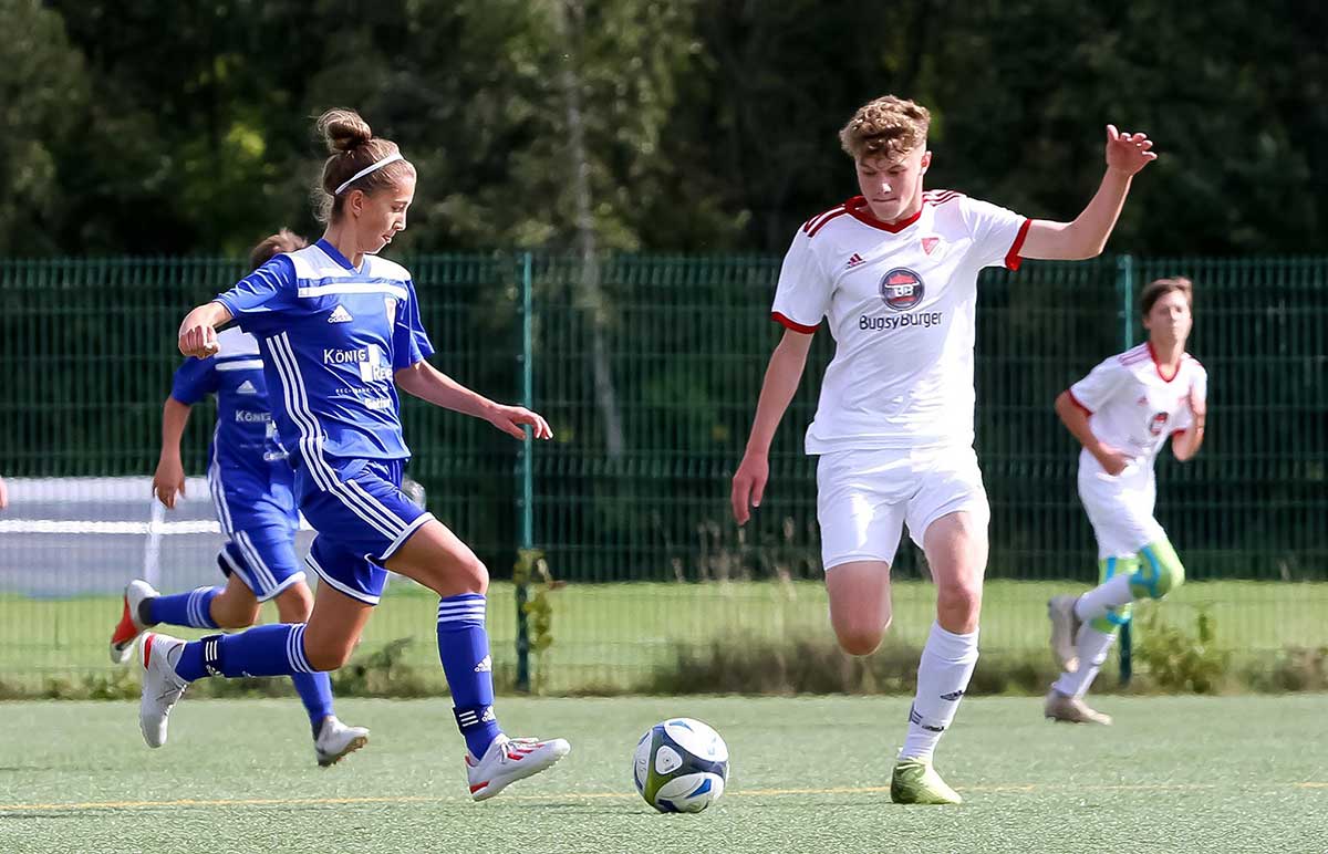 Ex-Kielerinnen Hannah Günther und Annaleen Böhler bei der U17 des DFB ...