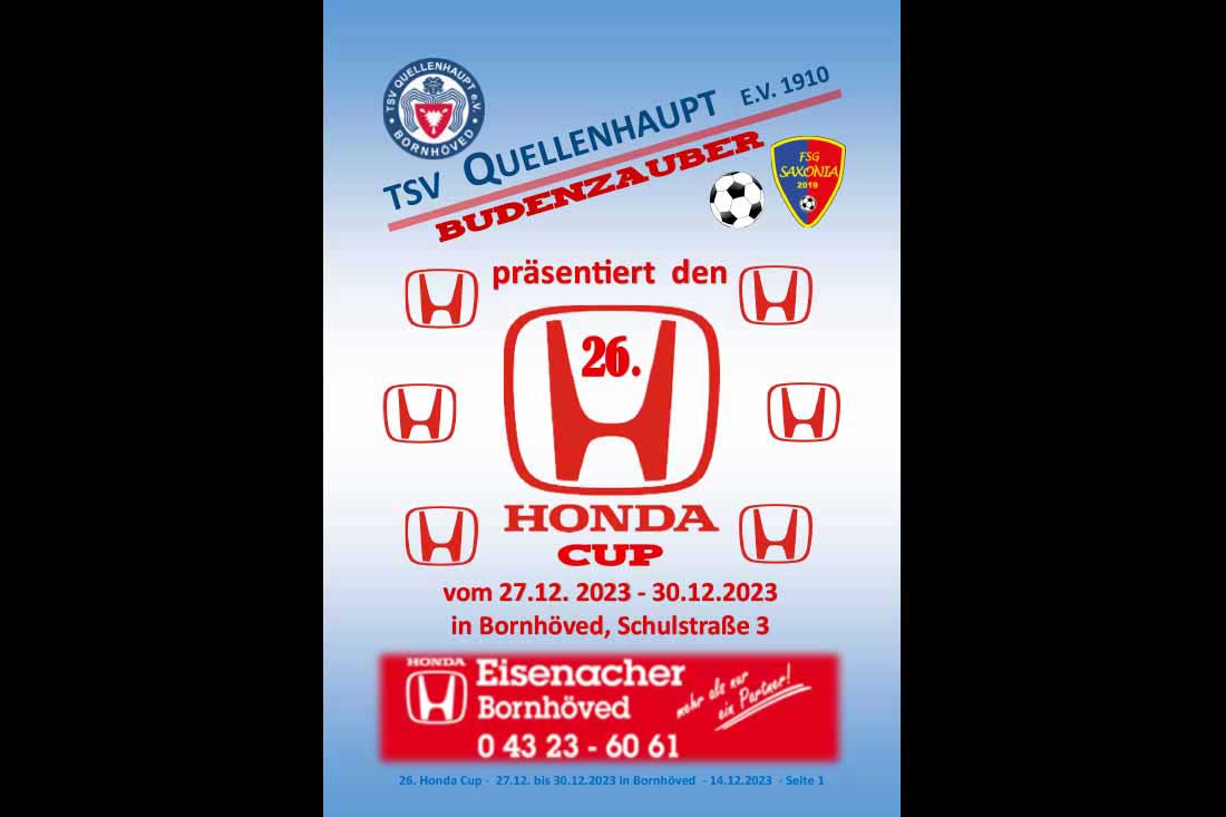 Fabelhafte Honda Cup 2023 Bornhoved Ebenbild