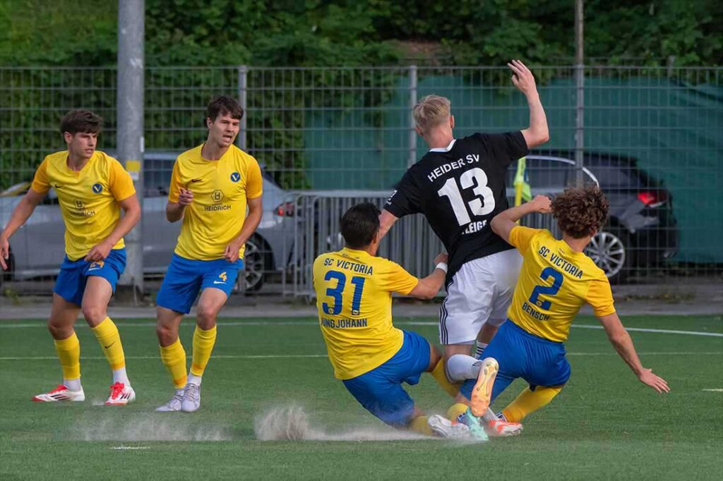 Heider SV gewinnt auch das zweite Testspiel – 2:1-Erfolg bei Victoria ...